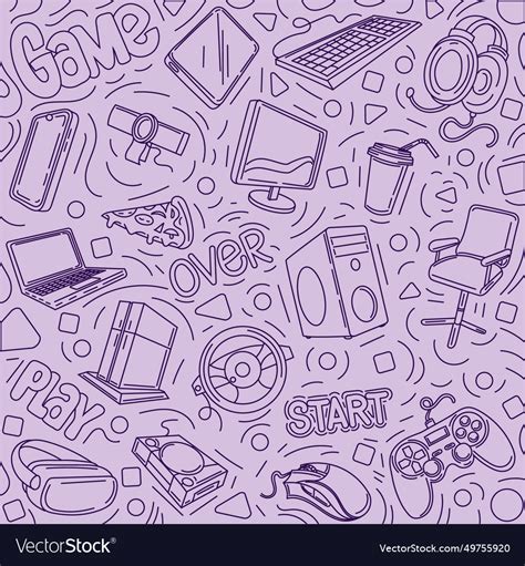 Free Hand Scribbling On A Tablet On The Theme Of Vector Image