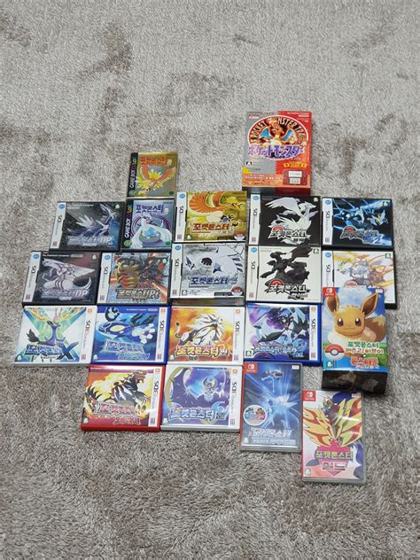 포켓몬갤에 내가 가지고 있는 포켓몬 본가 게임들 오덕양성소 에펨코리아