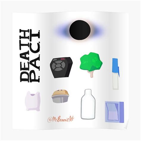 Bfb Death Pact Team Sticker Pack Plain Assets Poster By Msbonnie