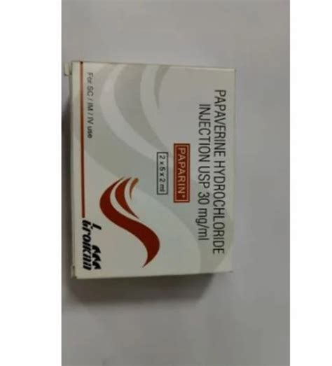 Papavarin Injection Papaverine Hcl Groikaa 2x5x2 Ml At Rs 120box In