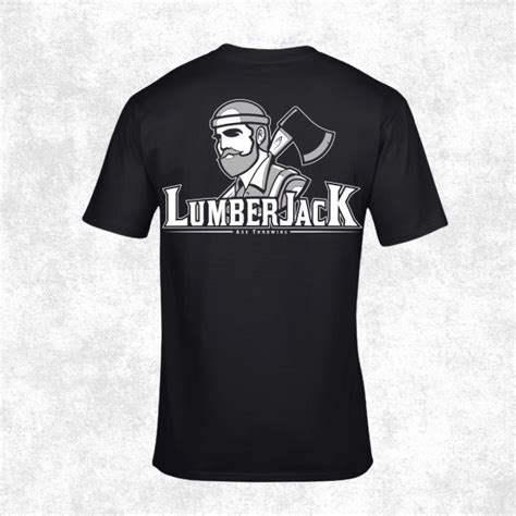 Black T Shirt Lumberjack Axe Throwing