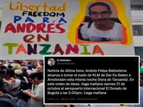Andrés Felipe Ballesteros El Caleño Que Regresa A Colombia Tras 8 Años