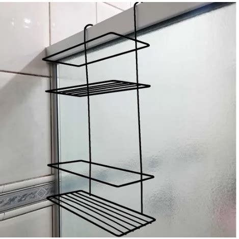 Suporte Duplo Porta Shampoo Condicionador Encaixar No Box Colocar No