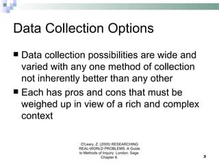 Selecting Appropriate Data Collection Methods PPT