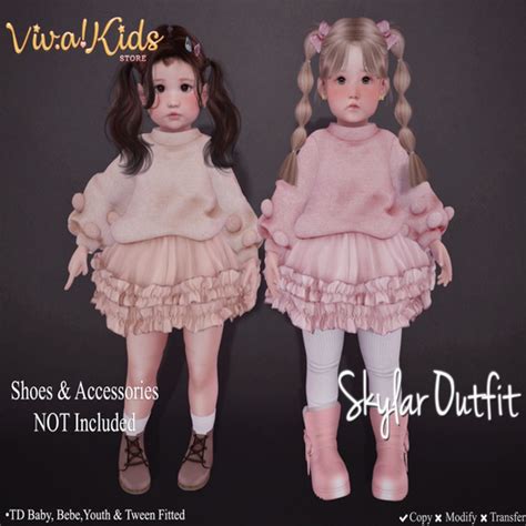 Second Life Marketplace Vk Skylar Outfit Black