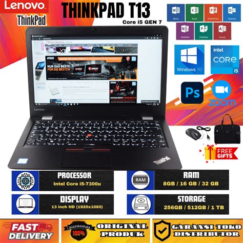 Jual Laptop Lenovo Thinkpad T13 I5 Gen 7 Ram 16gb512ssd Mulus