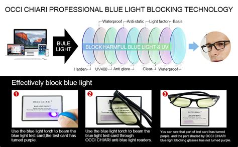 Occi Chiari Mens Tinted Reading Glasses Blue Magnifying