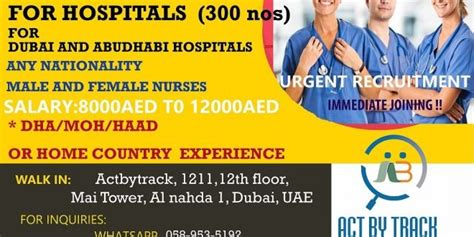 Nurses Required In Dubai On Urgent Basis Freshersexperienced