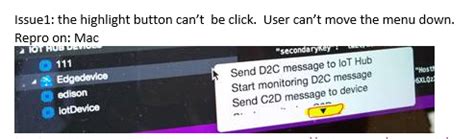 The Down Button Can T Be Click User Can T Move The Menu Down Issue
