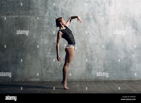 Ballerina Female Young Beautiful Woman Ballet Dancer Dressed In