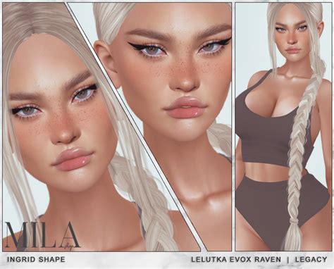 Second Life Marketplace Mila Ingrid Shape Lelutka Evox Raven