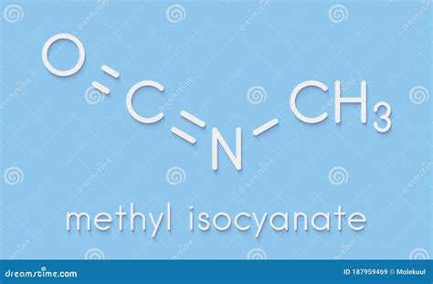 Methyl Isocyanate Mic Toxic Molecule Important Chemical That Was