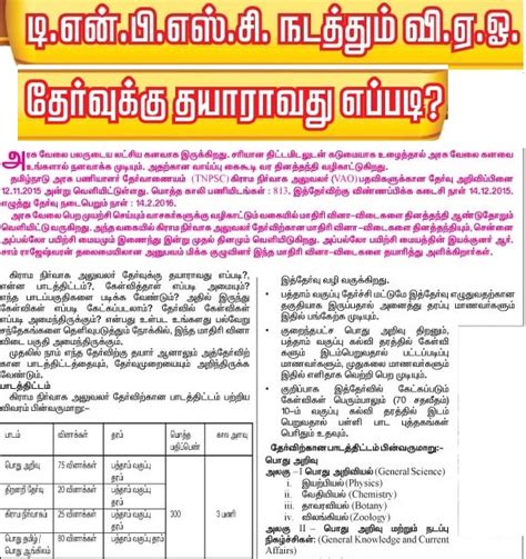 TNPSC VAO Model Question Paper Part1 2015 TNPSC TRB GROUP 1 2 4