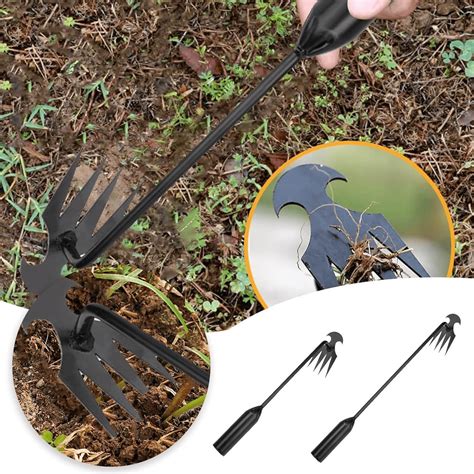Shzhlaifuzb Upgraded 2024 Dual Purpose Gardening Weeder Tools For Effortless Weed Pulling And