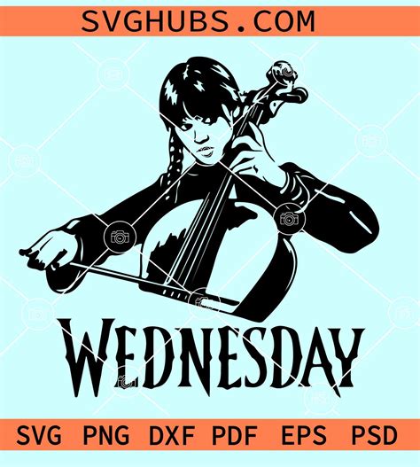 Wednesday Svg Wednesday Addams Svg Wednesday Addams Cut Files Clipart