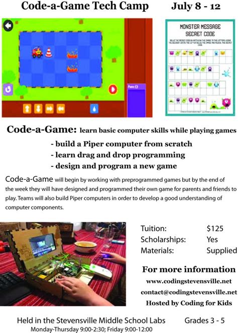 Code A Game Tech Camp Bitterroot Star