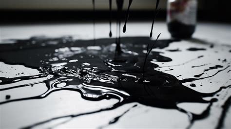 Premium Photo Ink Spill Background Close Up