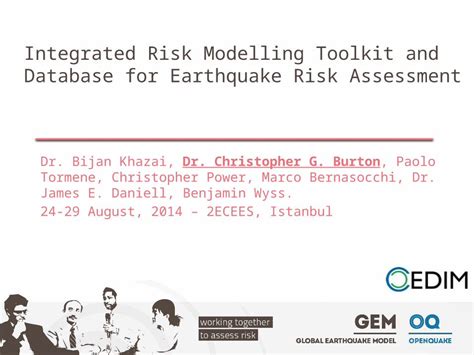 pptx integrated risk modelling toolkit and database for earthquake