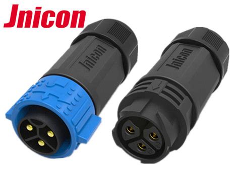 Cable To Cable Waterproof Male Female Connector M25 3 Pin Push Locking