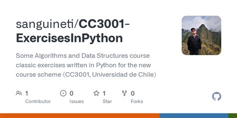 Github Sanguineticc3001 Exercisesinpython Some Algorithms And Data Structures Course Classic