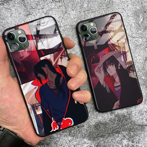 Itachi Uchiha Naruto Soft Silicon Glass Phone Case For Iphone Tweggo