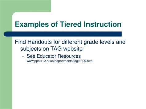 Ppt Tiered Instruction Powerpoint Presentation Free Download Id500469