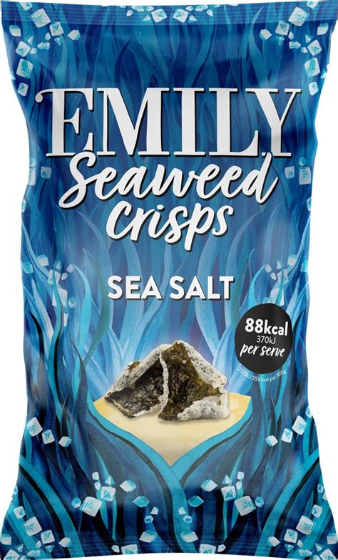 Emily Seaweed Crisps Sharing 50g Sold In Multiple Of 8