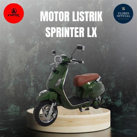 Jual Sepeda Motor Listrik Vespa Listrik Sprinter LX Pacific Exotic Shopee Indonesia