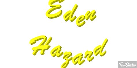 Eden Hazard Celebrity Animated  Logo Designs