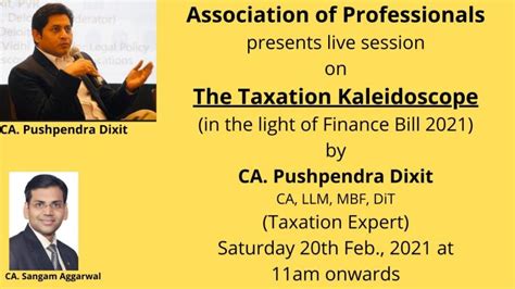 Ca Sangam Kr Aggarwal On Linkedin The Taxation Kaleidoscope In The