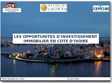 PPT MINISTERE DE LA CONSTRUCTION DU LOGEMENT DE LASSAINISSEMENT ET
