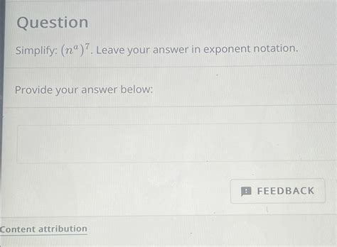 Solved Questionsimplify Na Leave Your Answer In Chegg