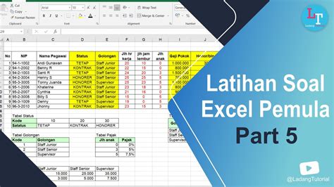 Latihan Soal Excel Untuk Pemula Part 5 Youtube