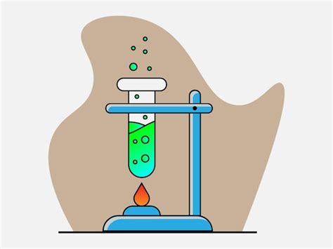 Premium Vector Test Tube Experiment Illustration
