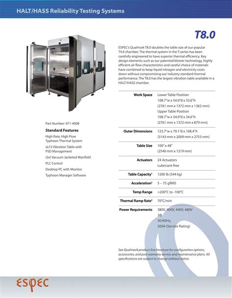 Qualmark Typhoon 80 Halt Chamber Ln2 Halt And Hass Australia