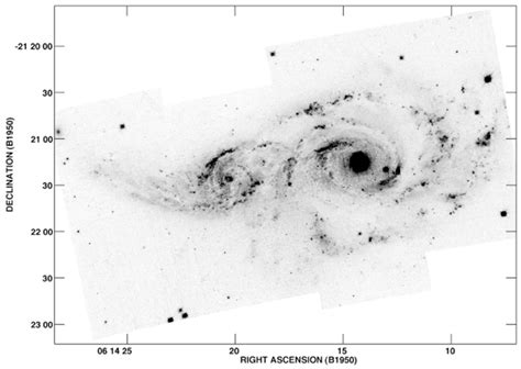 Èb Band Wf Mosaic Of Ic 2163 And Ngc 2207 Made From Three Hst