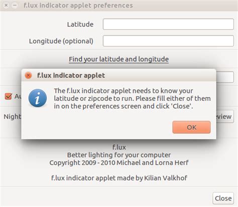 1604 Flux Indicator Applet Launch Error Ask Ubuntu