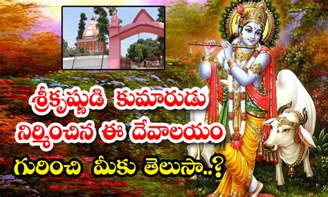 శ్రీకృష్ణుడి కుమారుడు నిర్మించిన ఈ దేవాలయం గురించి మీకు తెలుసా