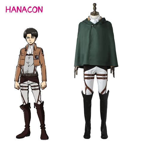 Attack On Titan Cosplay Costume Levi Ackerman Battle Costume Shingeki