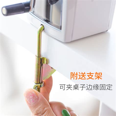 得力大号手摇简约全金属卷笔刀转笔刀小学生儿童用自动削笔机手摇削笔器笔刨旋钻剥车绞刨铅笔刀学习文具批发 虎窝淘