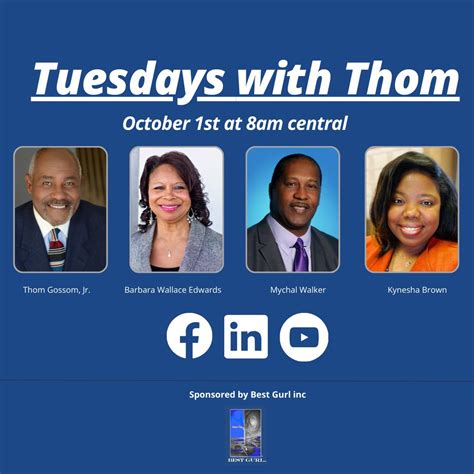 Best Gurl Inc On Linkedin Tuesdayswiththom Twt Project2025