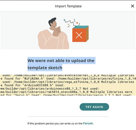 Template Error On New Board We Were Not Able To Upload The Template