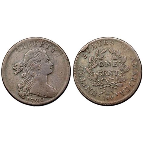 1798 S 167 R1 Large 8 Style Ii Hair F12 Early Cents Auctions