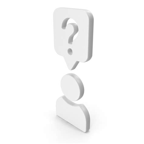 White Question Mark Chat Bubble User Web Symbol PNG Images PSDs For