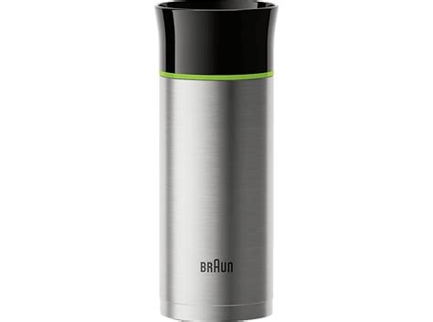 Thermobecher BRAUN BRSC001 Travel Thermobecher Edelstahl Schwarz Grün