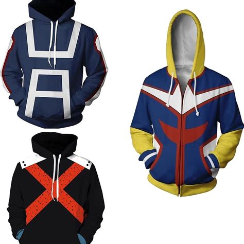 My Hero Academia Cosplay Hoodies 19 Variations Héro