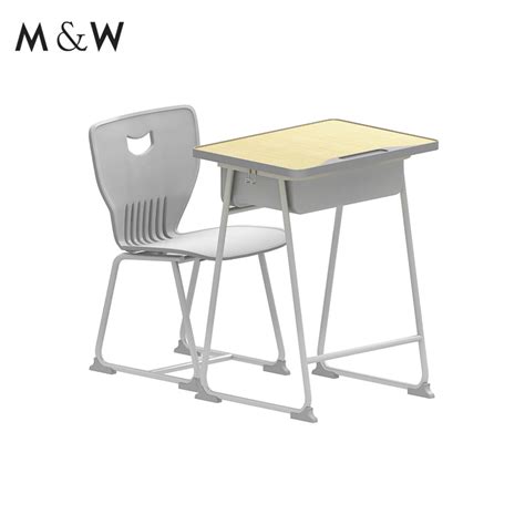Mandw Modern School Furniture Classroom Primary School Desk And Chair Set