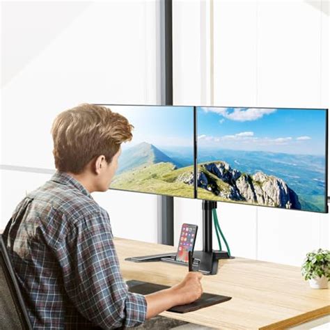 Mount Pro Dual Monitor Stand Optimal Ergonomics For Every User Electronikz