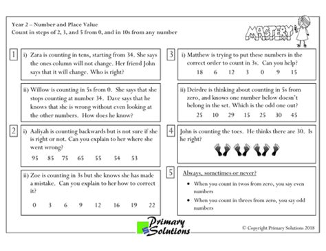 Mastery Maths Year 2 Reasoning Number And Place Value Teaching