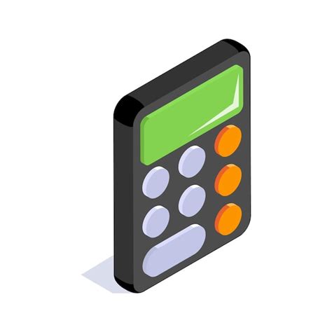 Premium Vector Well Designed Isometric Icon Of A Calculator